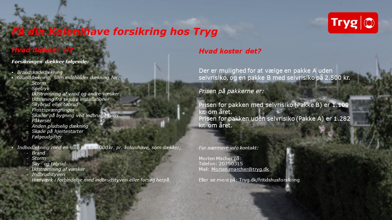 Skal vi skifte forsikringsselskab? - Kolonihaver | Skanderborg | Ryhaven